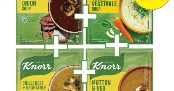 Combo Deal - Knorr Packet Soup 50g - Any 4