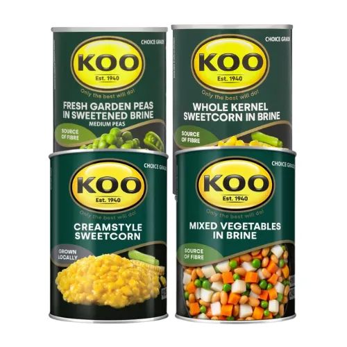 Combo Deal Koo Peas, Whole Kernel Sweetcorn, Creamstyle Sweetcorn ...