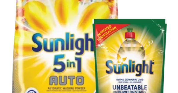 Combo Sunlight Washing Powder 2kg+ Laundry Bar 500g+Dishwashing Liquid ...