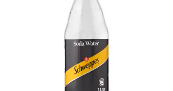 Schweppes Soda Water Soft Drink Bottle 1lt
