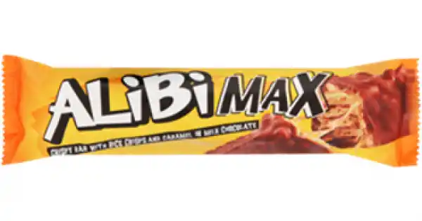 Alibi Max Rice Crisps Chocolate Bar 49g