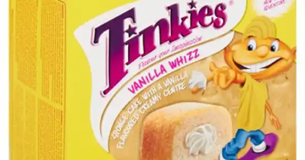 Tinkies Vanilla Whizz Flavoured Creamy Sponge Cake 6's