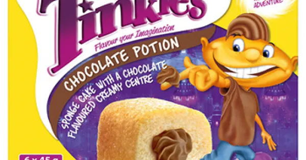 Tinkies Chocolate Potion Flavoured Creamy Sponge Cake 6's