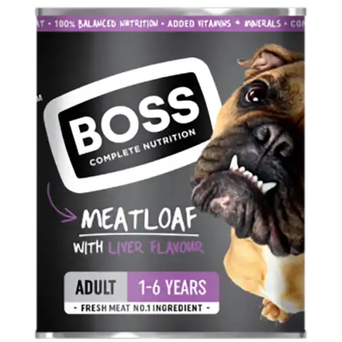 Boss Dog Food Adult Meatloaf With Liver 820g