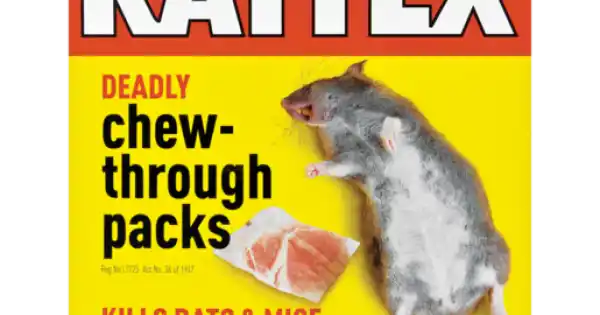 Doom Rattex Deadly Chew Through Packs Rat Poison 100g