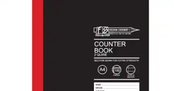 Freedom Counter Book A4 2 Quire 192pgs x 5 Pack