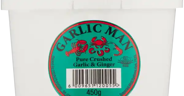 Garlic Man Crushed Garlic & Ginger 450g