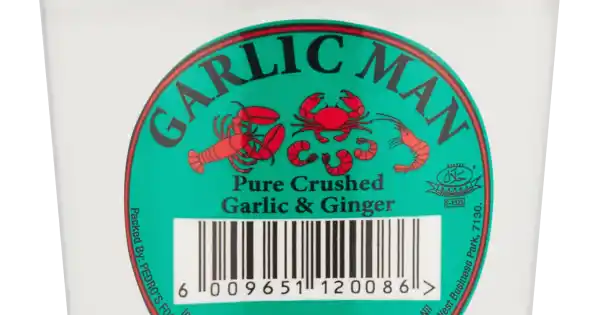 Garlic Man Crushed Garlic & Ginger 125g
