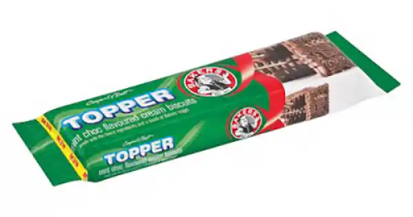 Bakers Topper Choc Mint Biscuits 125g