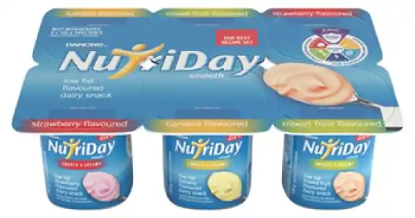 Danone Nutriday Dairy Snack (Strawberry / Banana / Mixed Fruit) 6x100g